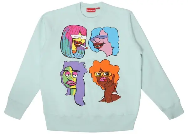 トップス Supreme gonz heads crewneck L Supreme Gonz Heads Crewneck (FW17) - $148